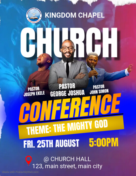 CHURCH CONFERENCE Template | PosterMyWall