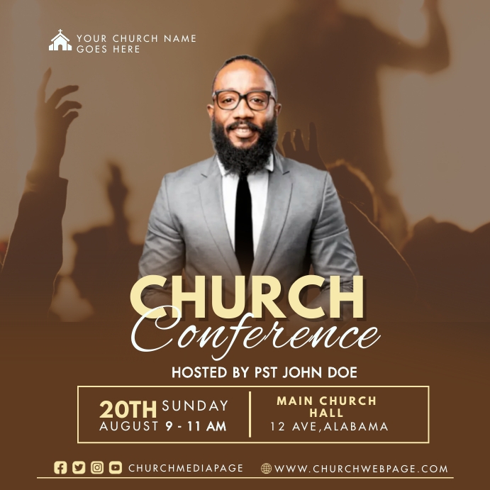 Church Conference Template | PosterMyWall