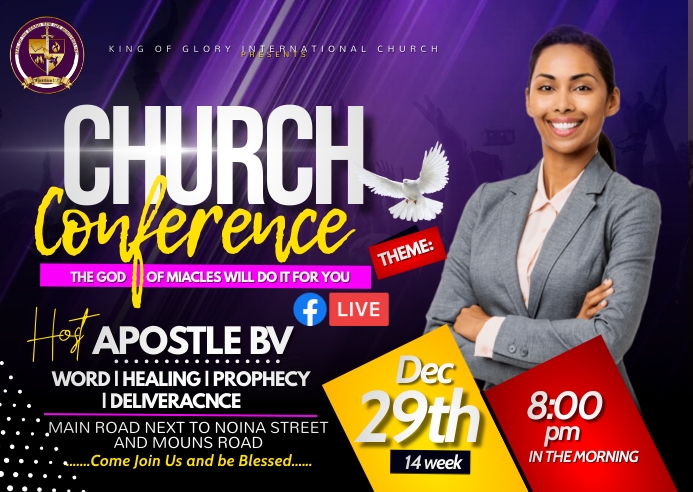 church conference Template | PosterMyWall