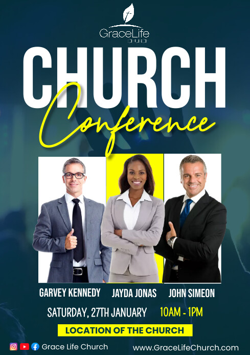 Church conference Template | PosterMyWall