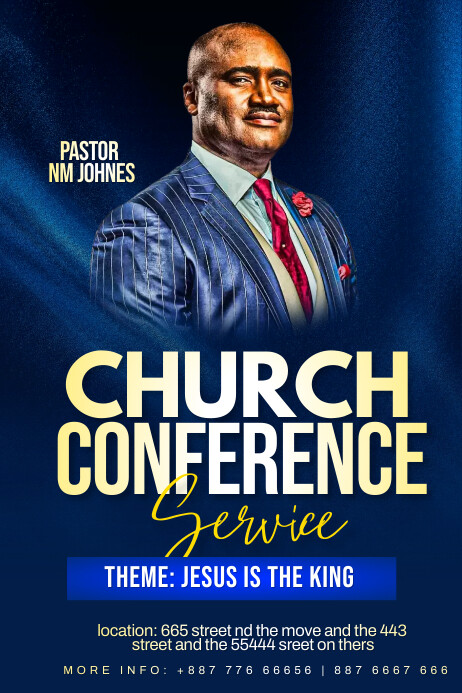 Church conference Template | PosterMyWall
