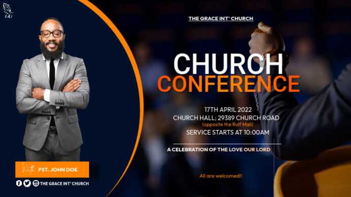 Church conference Template | PosterMyWall