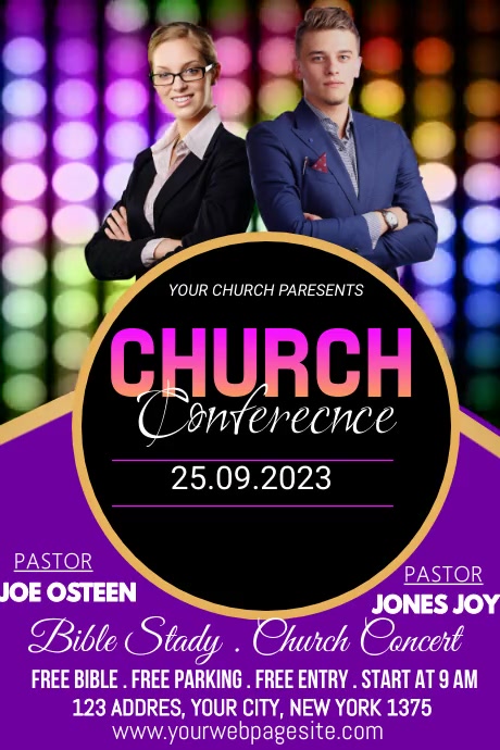Church conference Template | PosterMyWall