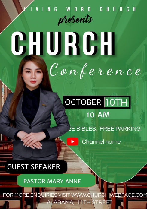 church conference Template | PosterMyWall