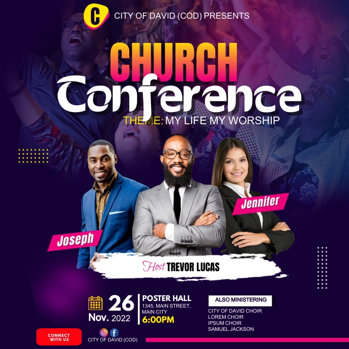 church conference Template | PosterMyWall