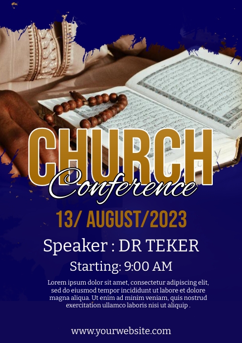 Church conference Template | PosterMyWall