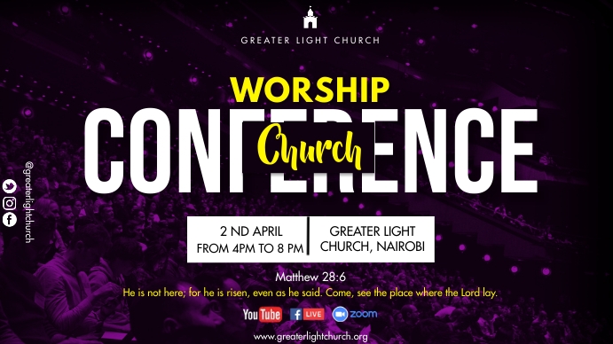 Church conference Template | PosterMyWall