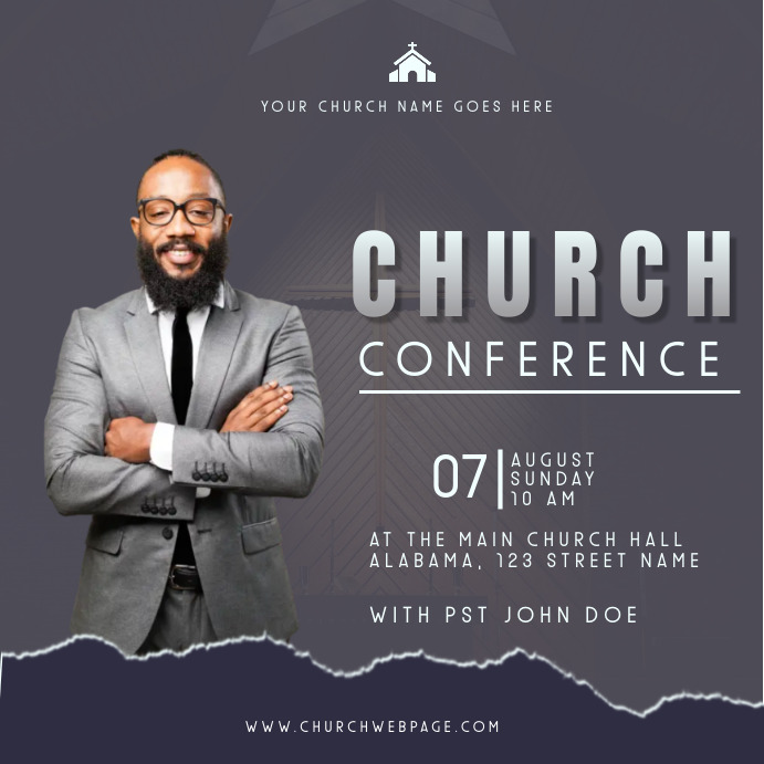 Church Conference Template | PosterMyWall