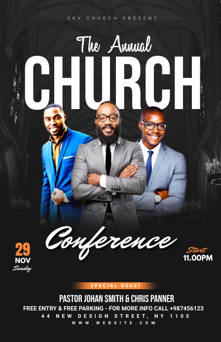 Church conference Template | PosterMyWall