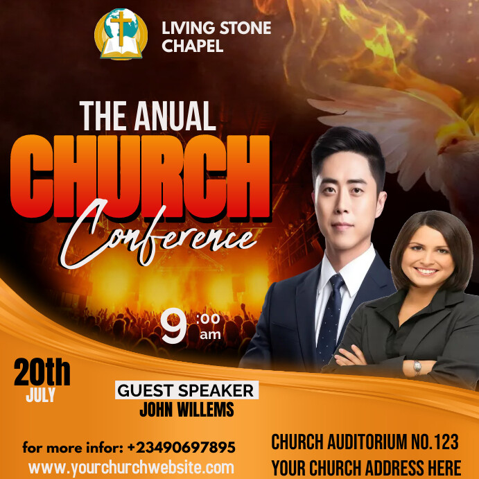 CHURCH CONFERENCE Template | PosterMyWall
