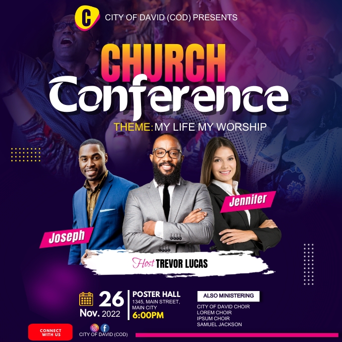 church conference Template | PosterMyWall