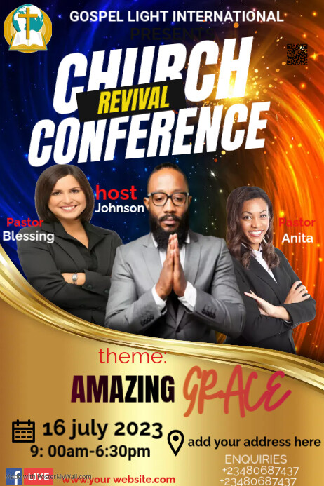 CHURCH CONFERENCE Template | PosterMyWall