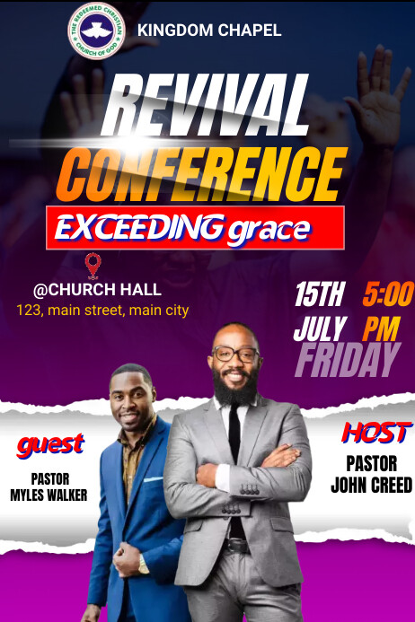Plantilla de CHURCH CONFERENCE | PosterMyWall