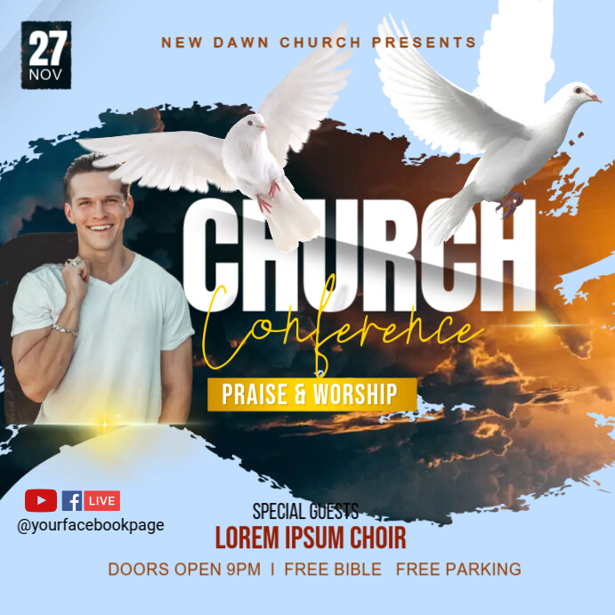 church conference Template | PosterMyWall