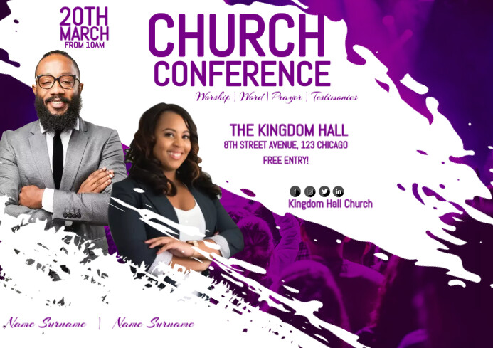 church conference Template | PosterMyWall