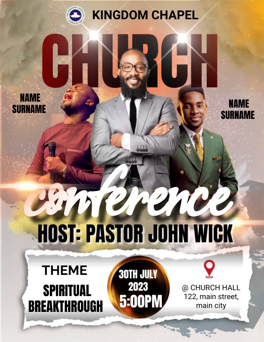 CHURCH CONFERENCE Template | PosterMyWall
