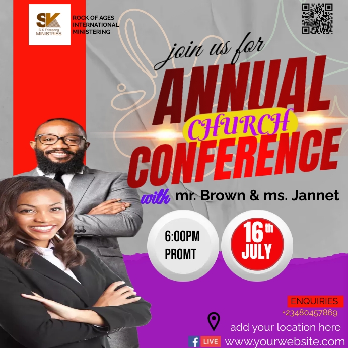 church conference Template | PosterMyWall