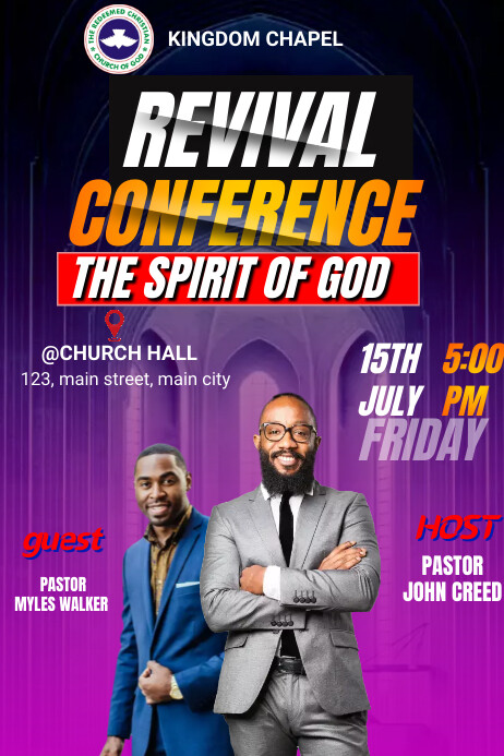 CHURCH CONFERENCE Template | PosterMyWall