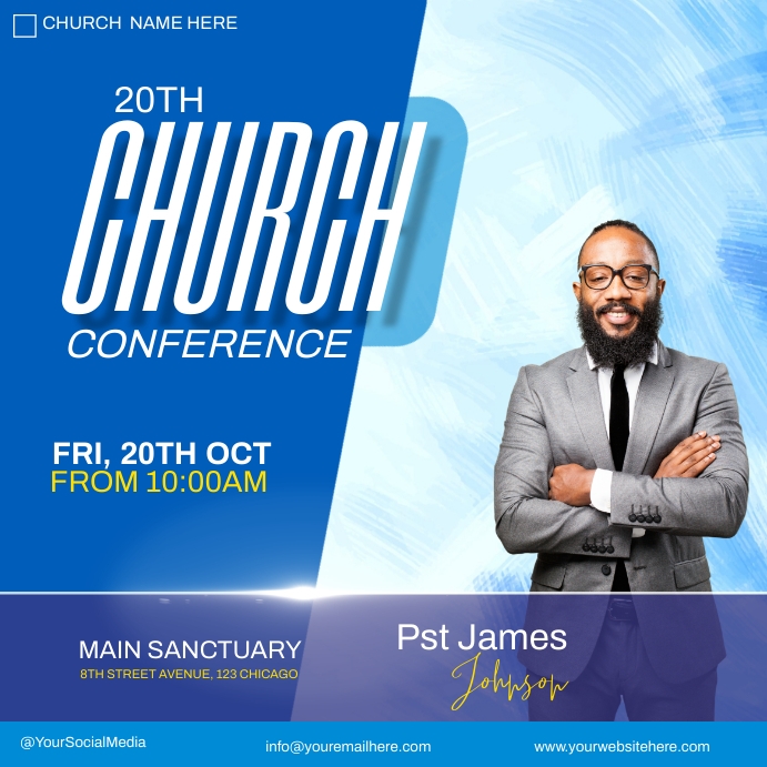 church conference Template | PosterMyWall