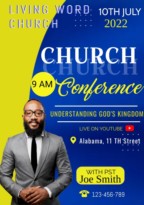 church conference Template | PosterMyWall