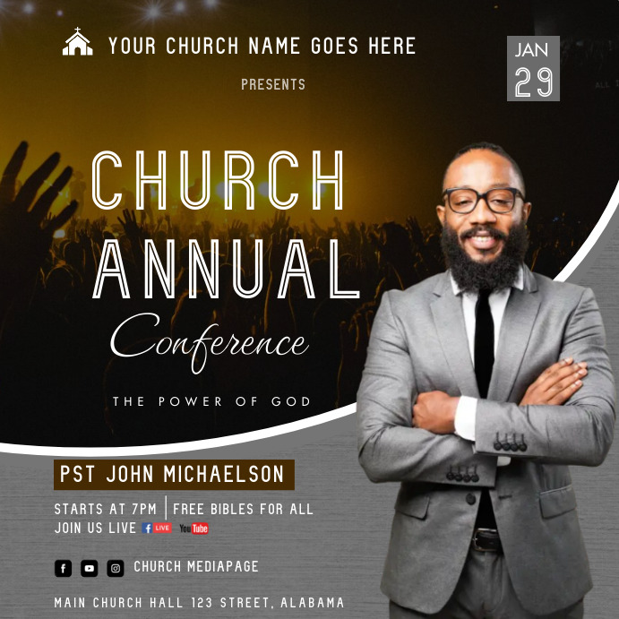 Church Conference Template | PosterMyWall