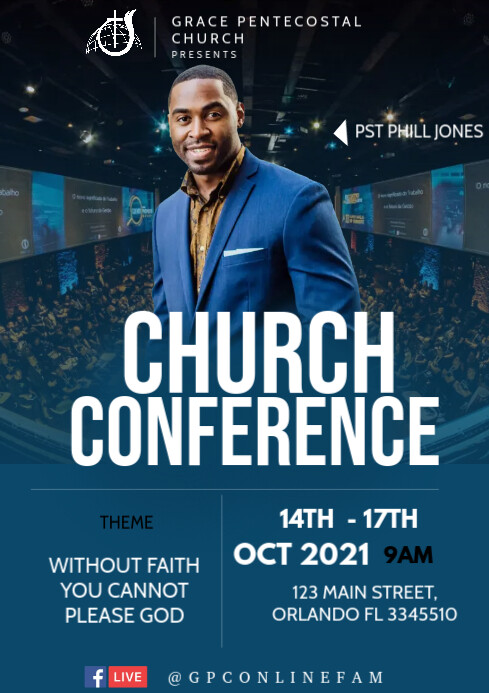 Church Conference Template | PosterMyWall