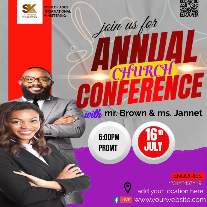 church conference Template | PosterMyWall