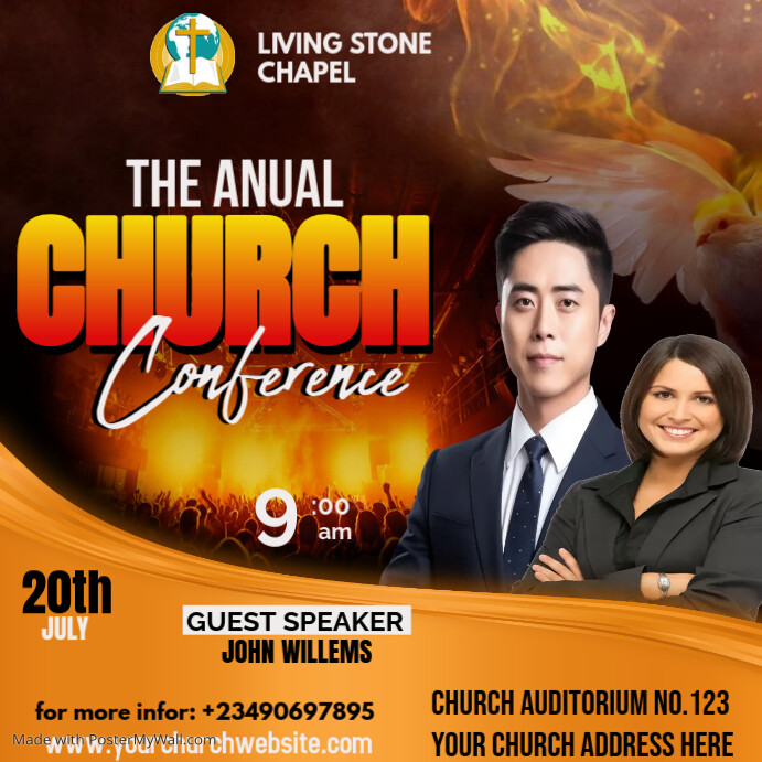 CHURCH CONFERENCE Template | PosterMyWall