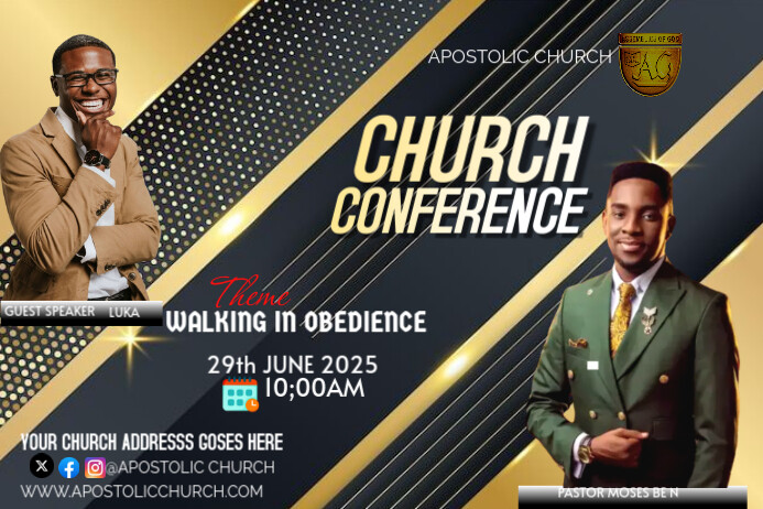 CHURCH CONFERENCE Template | PosterMyWall