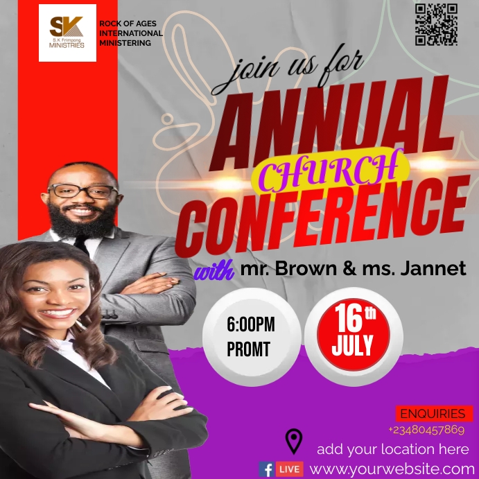 church conference Template | PosterMyWall