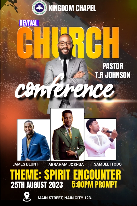 CHURCH CONFERENCE Template | PosterMyWall