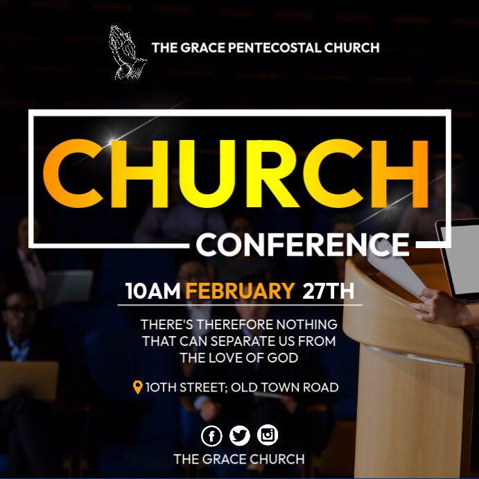 Church conference Template | PosterMyWall