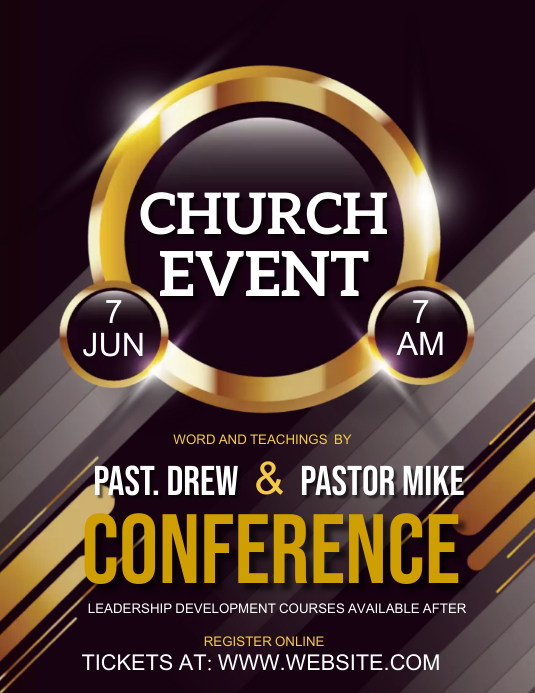 CHURCH CONFERENCE EVENT FLYER Design Template | PosterMyWall