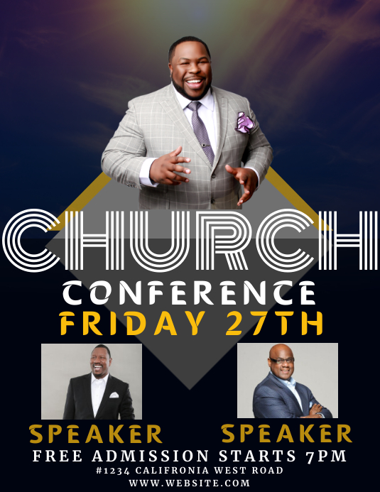 CHURCH CONFERENCE EVENT flyer template | PosterMyWall