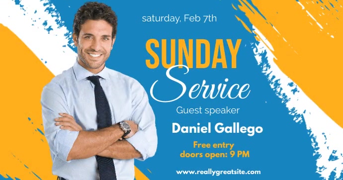 Sampul Facebook Konferensi Gereja Templat | PosterMyWall