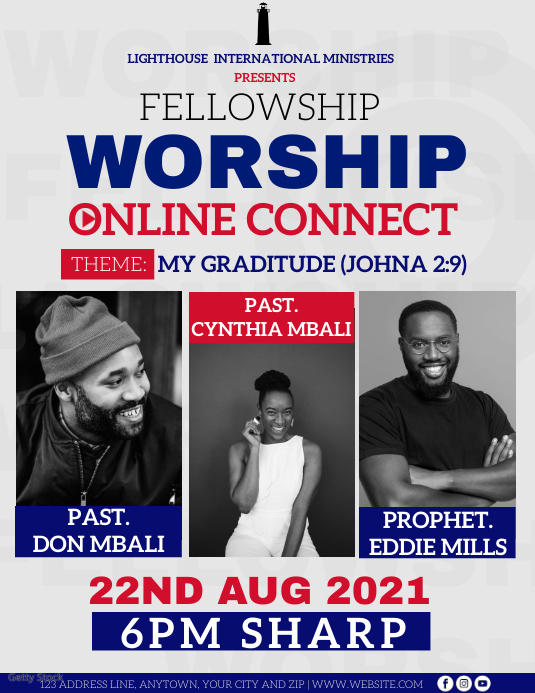 CHURCH CONFERENCE FAMILY AND FRIENDS TEMPLATE | PosterMyWall