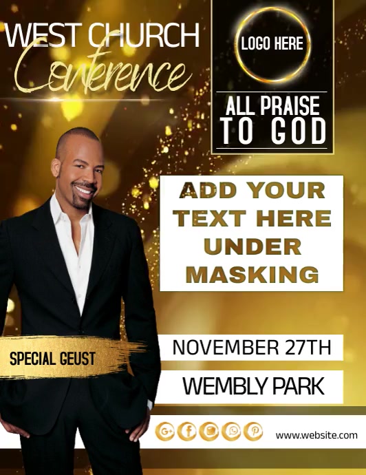 CHURCH CONFERENCE FLYER AD Template | PosterMyWall