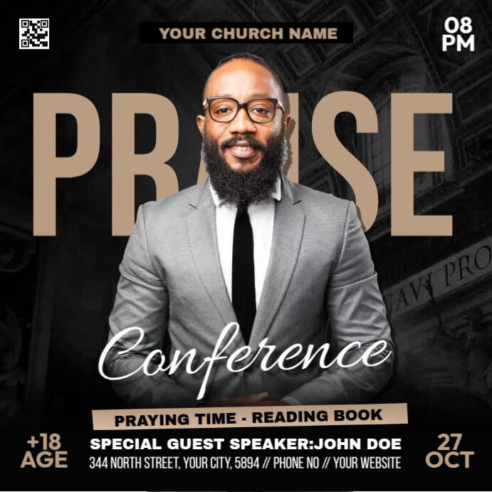 Church Conference Flyer Ads Template | PosterMyWall