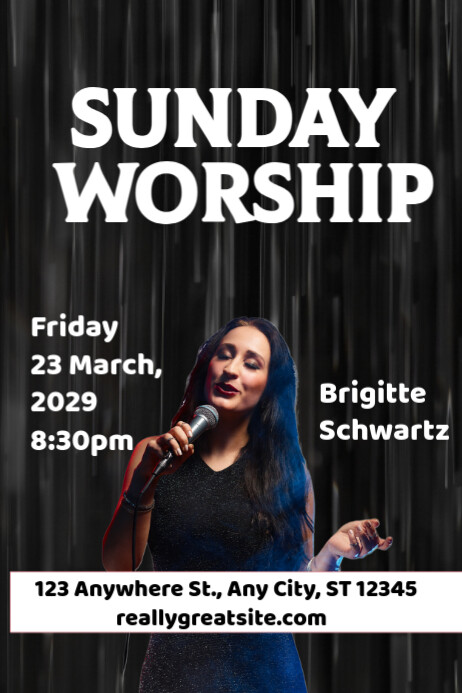 Church Conference Flyer Blue Church Flyer Modern Church Flyer เทมเพลต ...