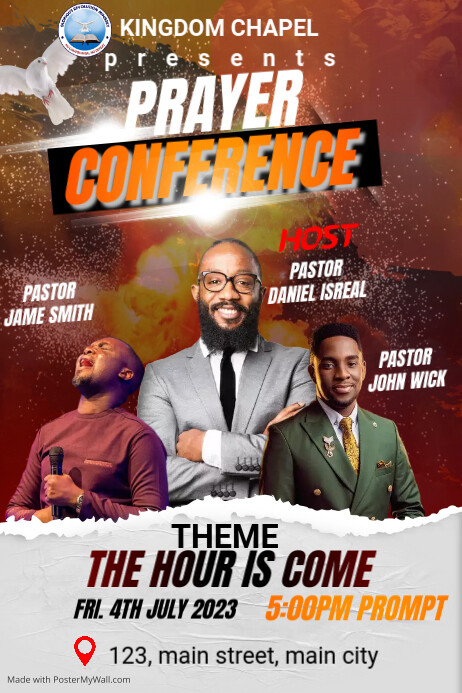 Church conference flyer Template | PosterMyWall