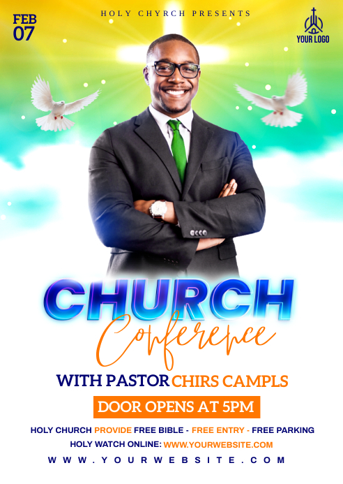 Church Conference flyer Template | PosterMyWall