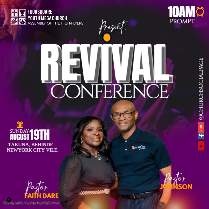 CHURCH CONFERENCE FLYER Template | PosterMyWall