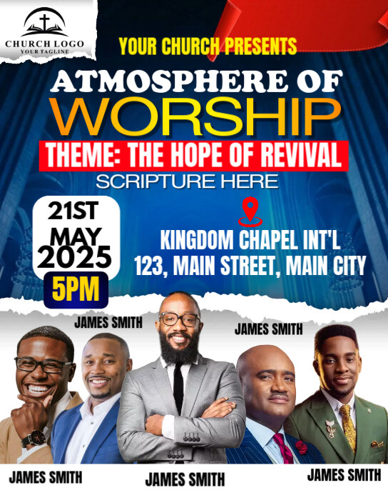 church conference flyer Template | PosterMyWall