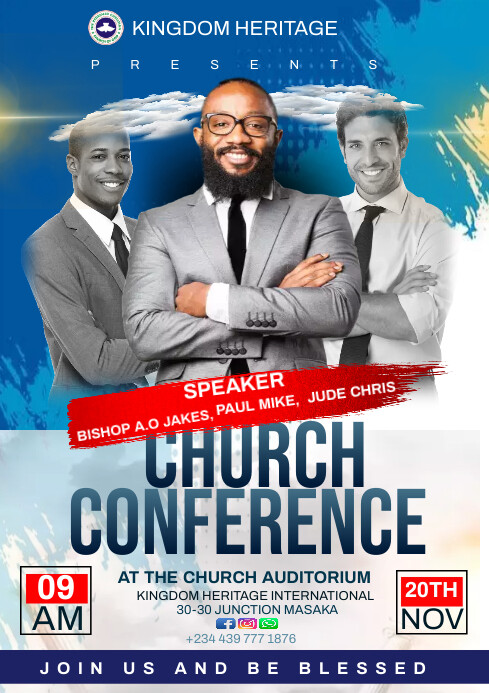 CHURCH CONFERENCE FLYER Template | PosterMyWall
