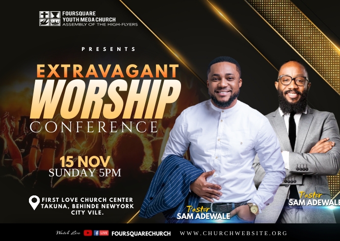 CHURCH CONFERENCE FLYER Template | PosterMyWall