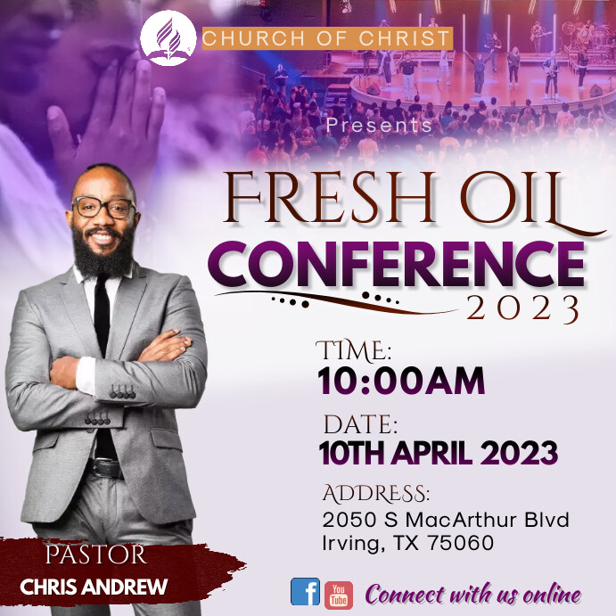 CHURCH CONFERENCE FLYER Template | PosterMyWall