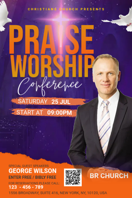 Church Conference Flyer Template | PosterMyWall
