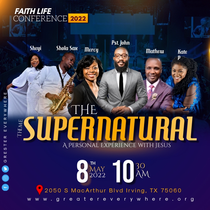 CHURCH CONFERENCE FLYER | PosterMyWall