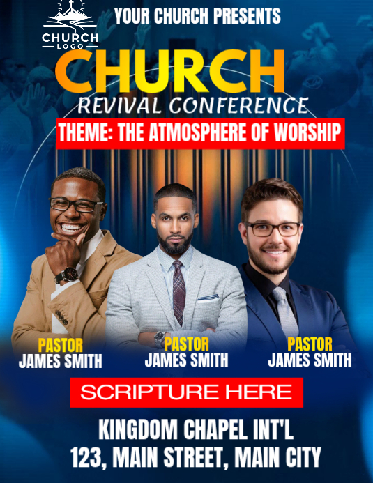 church conference flyer Template | PosterMyWall