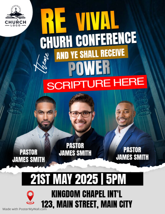 church conference flyer Template | PosterMyWall